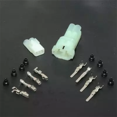 Electrosport 2-pin INLINE Sealed Connector Set - CLEAR - Mototrade.se ...