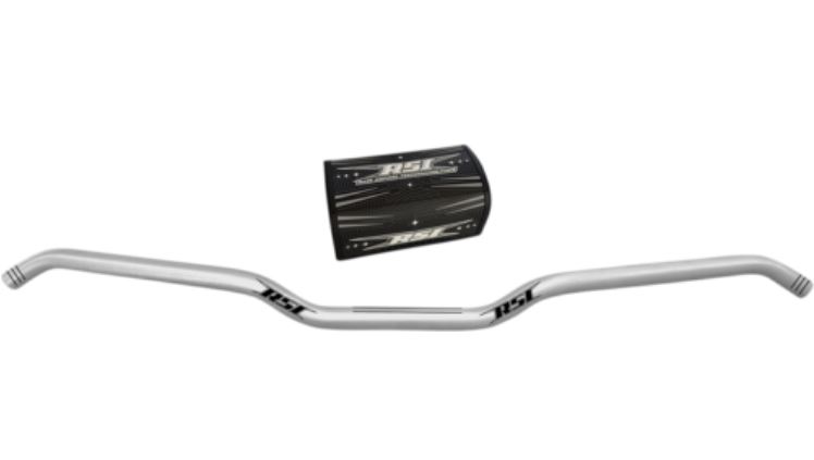 RSI Styre Hustler Alu 22mm 13degree Hooked 1" Rise Anodized Silver - Mototrade.se webbutik